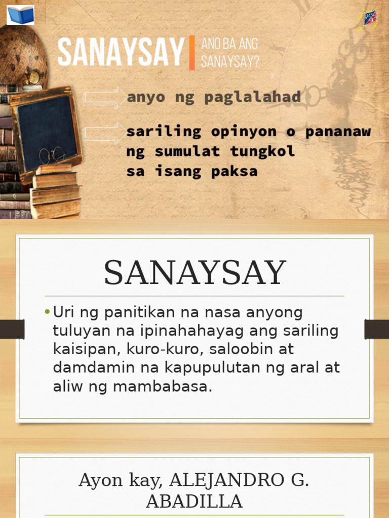 SANAYSAY | PDF