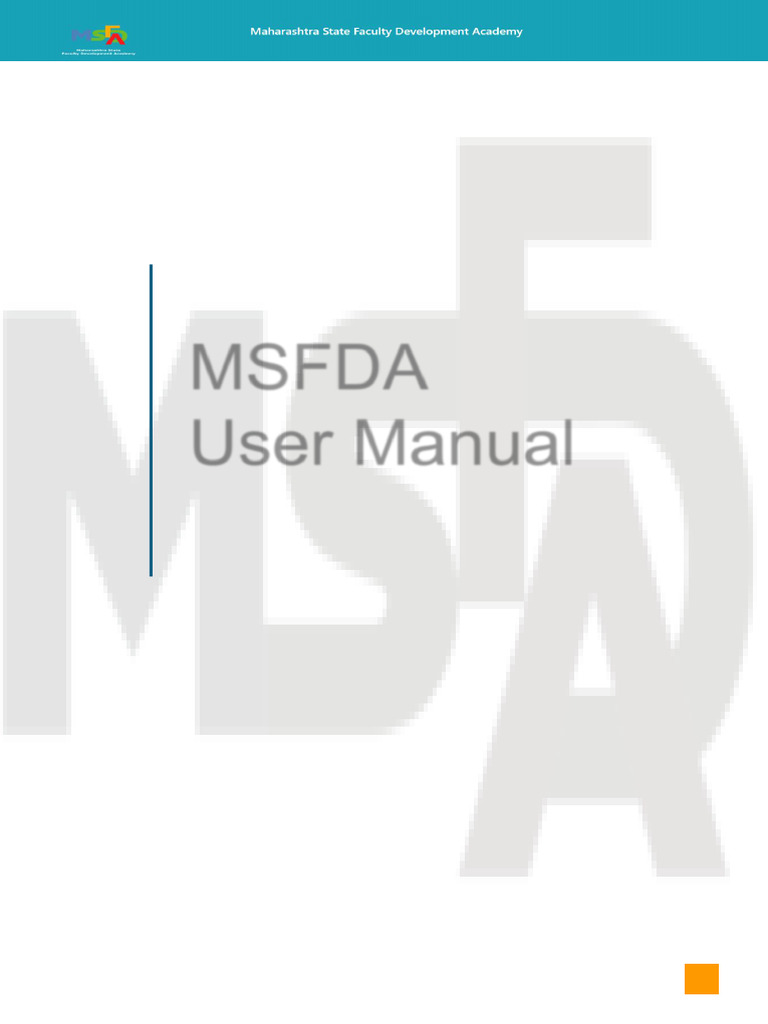 MSFDA User Registration Guide | PDF