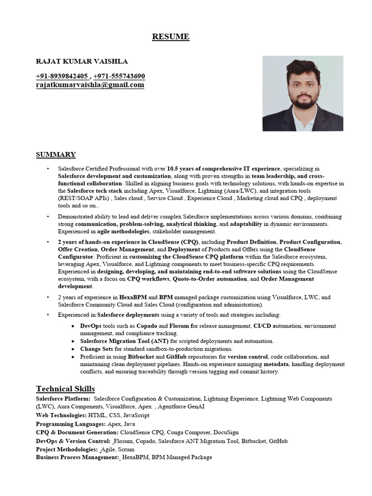 Salesforce Expert with CPQ Focus | PDF | Cloud Computing | Agile ...