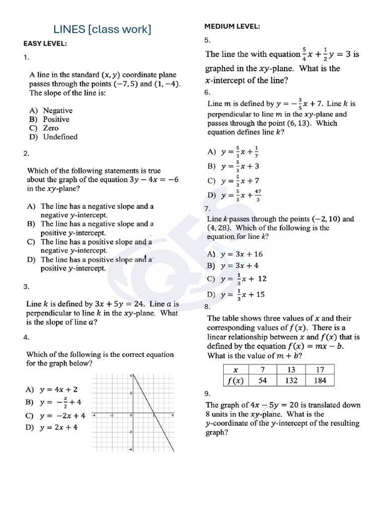 Lines CW | PDF