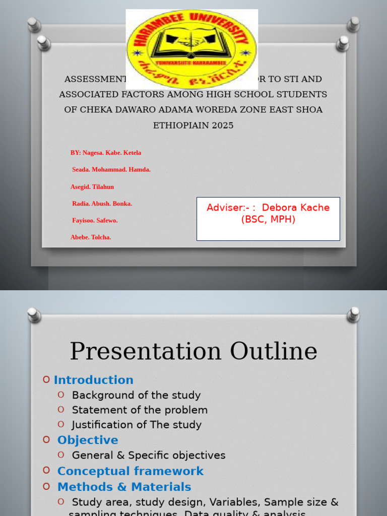 Risky Sexual Behavior Among Adama Students | PDF | Sampling (Statistics ...
