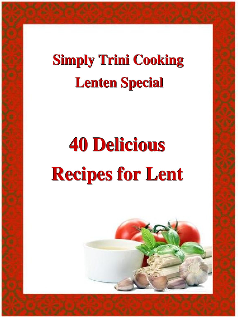 Lenten Recipes from Simply Trini Cooking | PDF | Stir Frying | Pasta