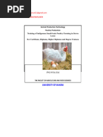 Poultry Production Lecture Notes | PDF | Poultry Farming | Chicken