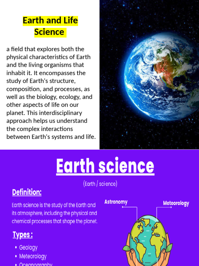 Earth and Life Science Overview | PDF