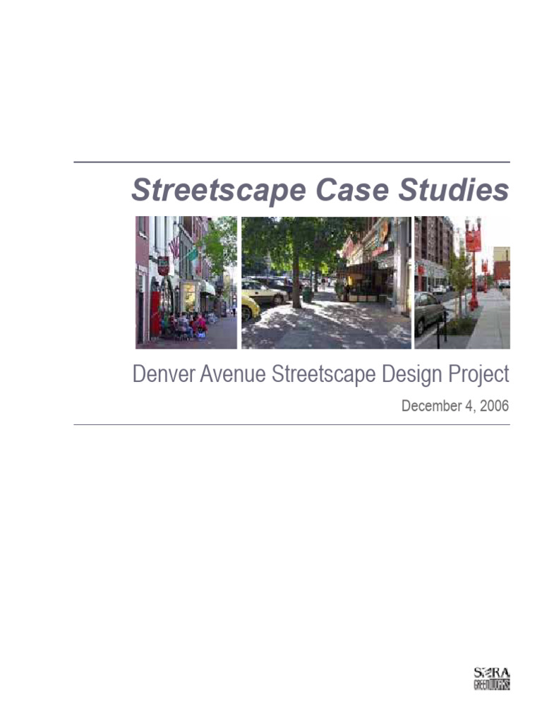 Denver Avenue Streetscape Design Project | PDF | Street | Sidewalk