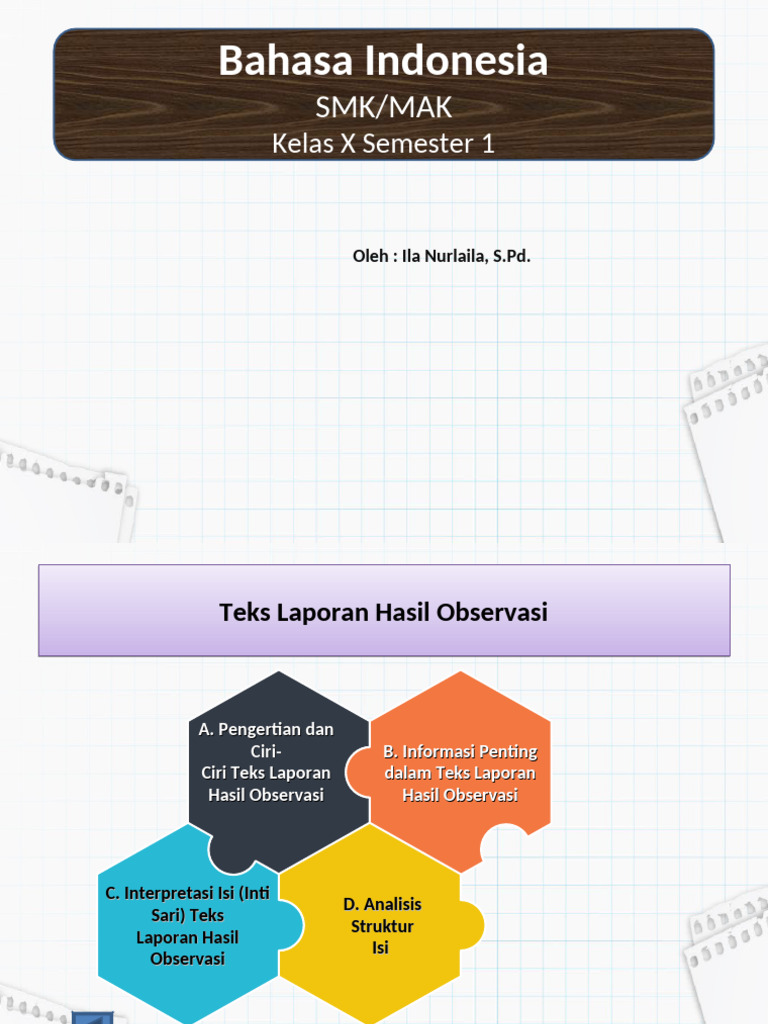 Teks Laporan Hasil Observasi | PDF