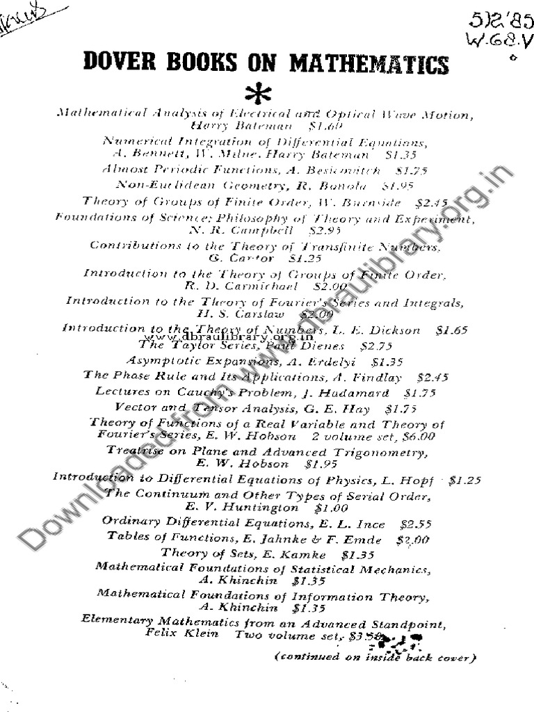 Vector Analysis With an Introduction to Tensor Analysis_ Dover_A P Wills | PDF