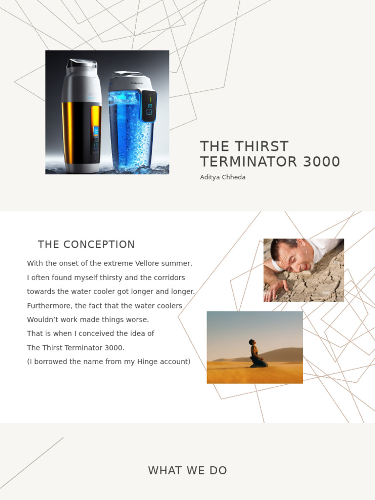 The Thirst Terminator 3000 | PDF | Temperature | Sustainable Energy