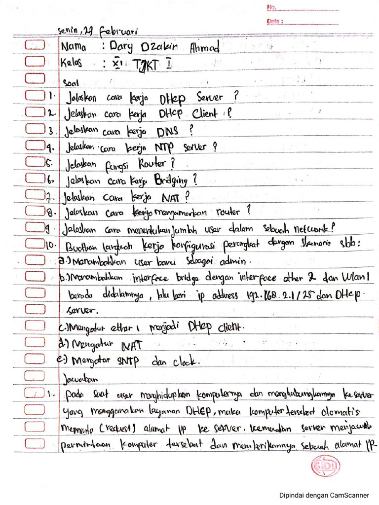 Tugas DHCP Router | PDF