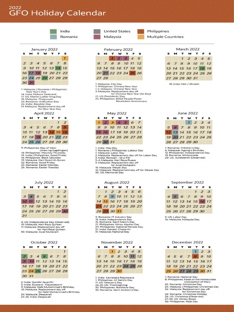 2022 Full Calendar | PDF