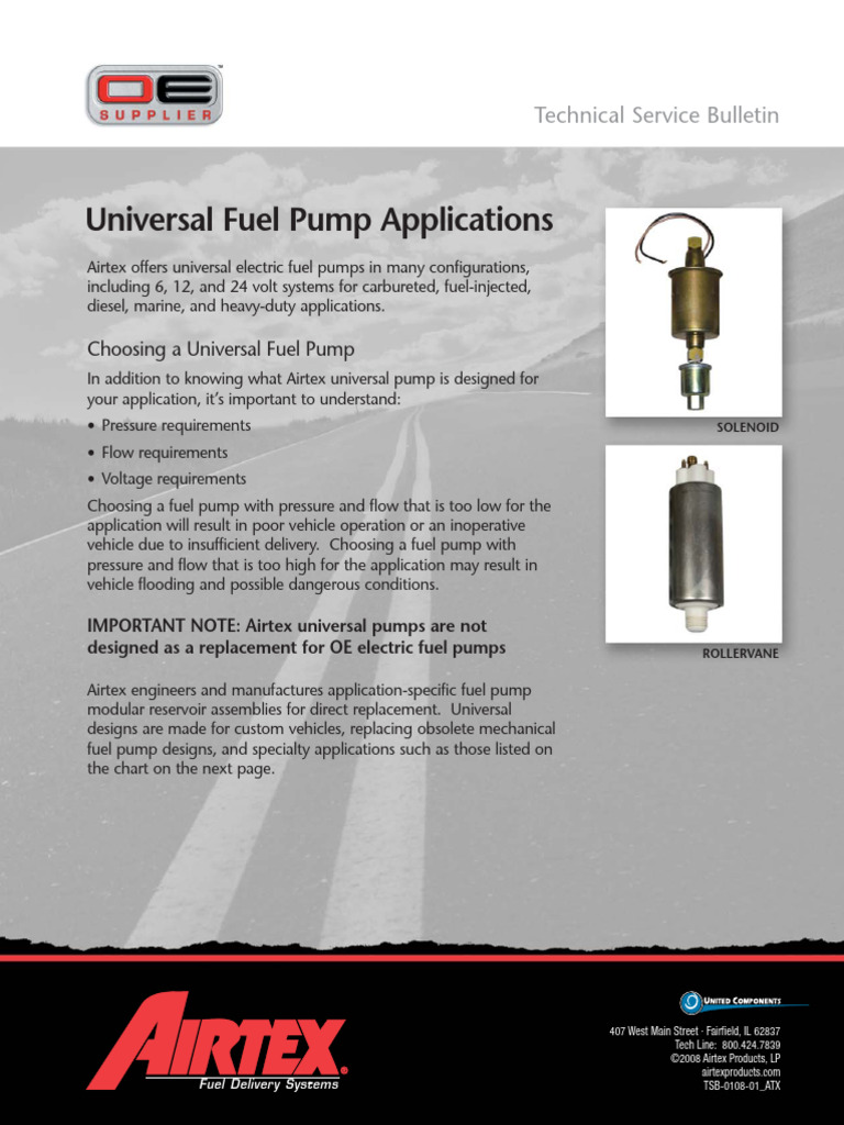 Catalogo Airtex | PDF | Fuel Injection | Carburetor