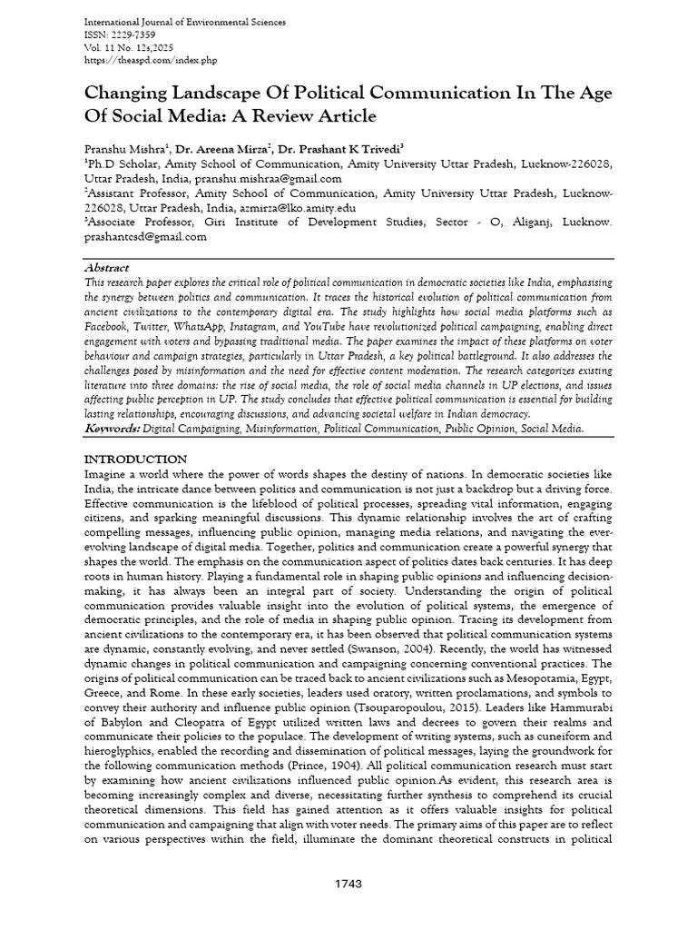 Social Media's Impact on Political Communication | PDF | Popular ...