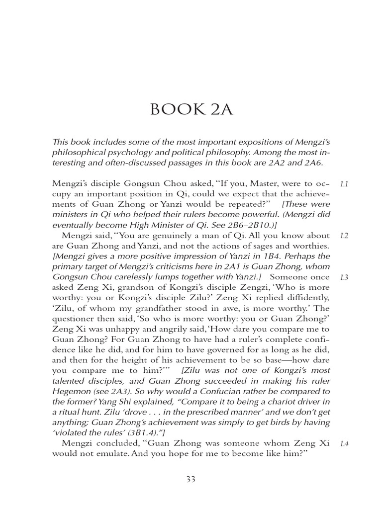 Mengzi's Philosophy on Leadership and Virtue | PDF | Confucius