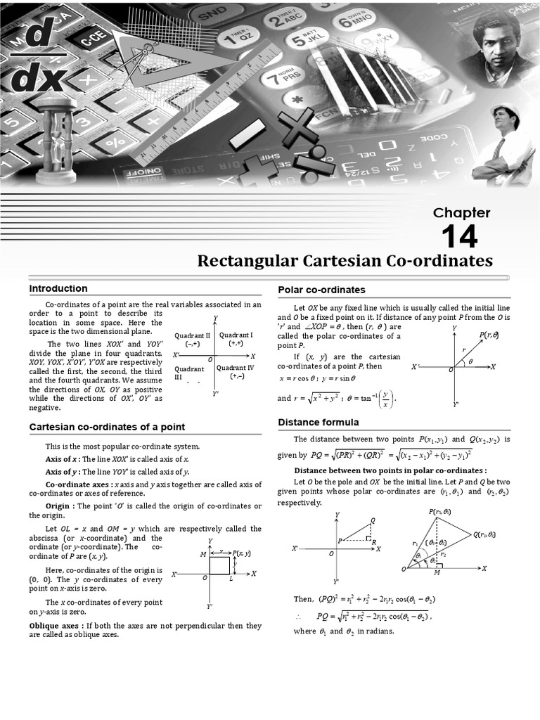 Understanding Rectangular Coordinates Pdf Cartesian Coordinate