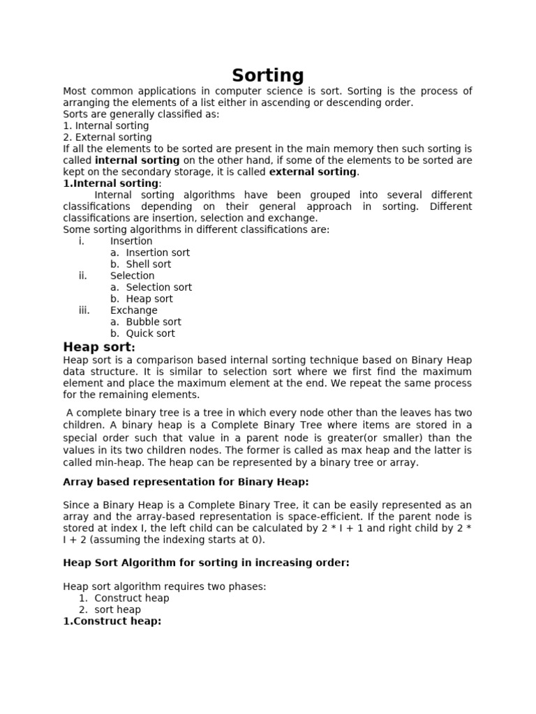 Sorting and Graphs (Unit-4) | PDF | Algorithms And Data Structures | Algorithms