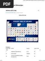 Iata Airline Codes | PDF