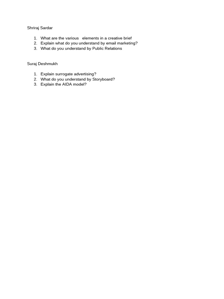 IMC Questions | PDF