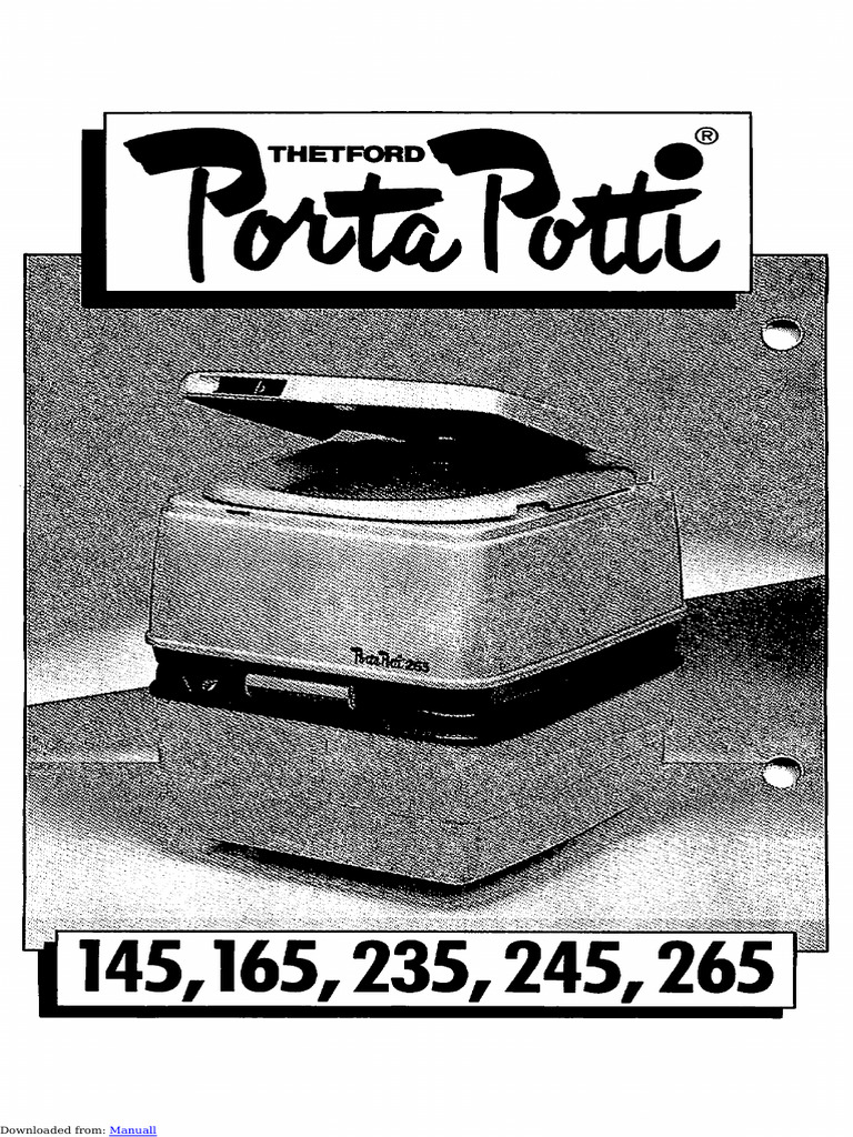 Thetford Porta Potti 265 Portable Toilet | PDF