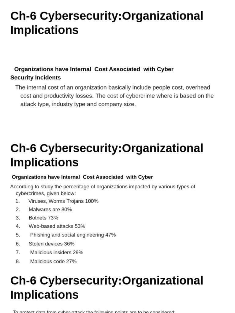 Cybersecurity Costs and Best Practices | PDF | Computer Security | Security