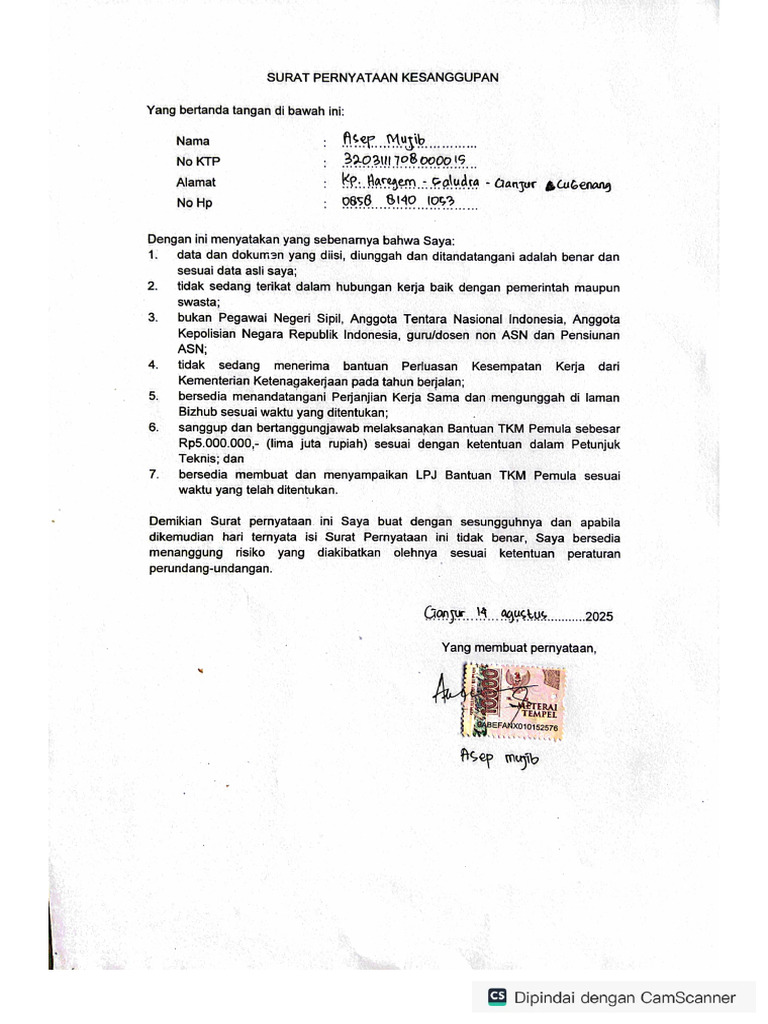 Surat Asep Mujib | PDF