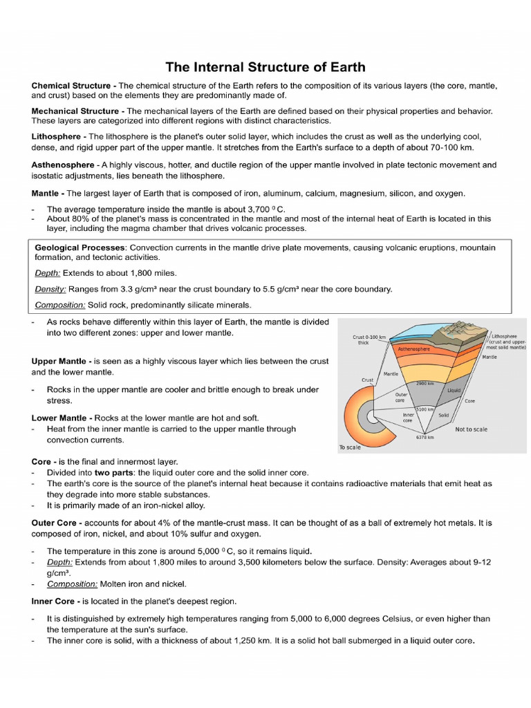 Internal Structure of The Earth | PDF