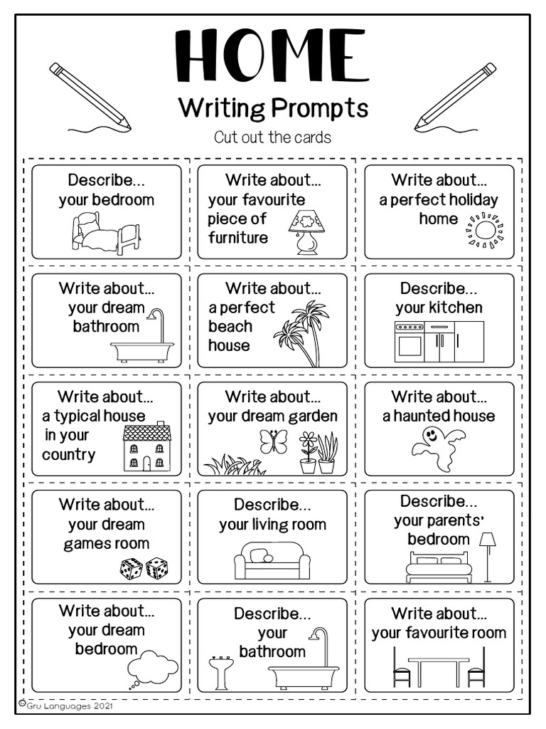Creative Writing Prompts for Home Spaces | PDF