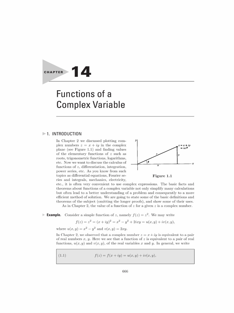 Complex Variable Theory | PDF