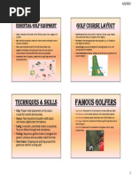 Beginners Guide To GOLF | PDF | Par (Score) | Golf Course