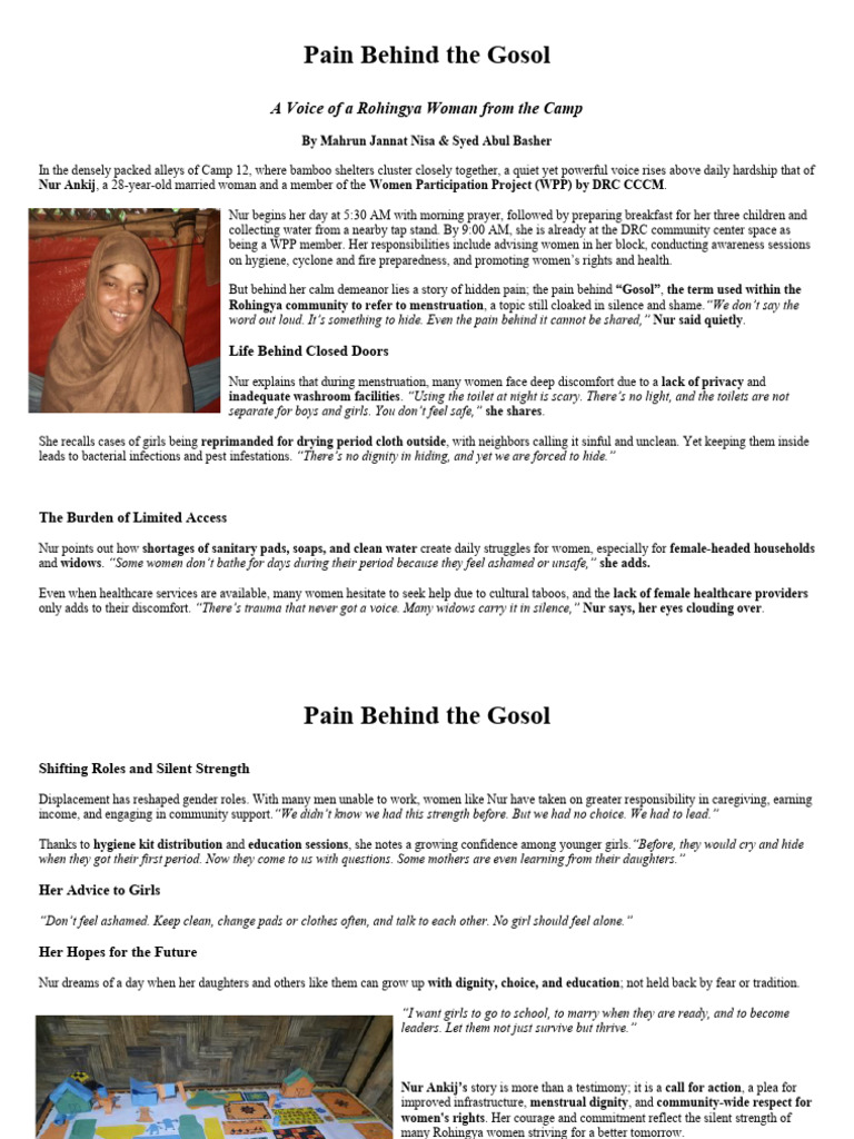 Case Study - Pain Behind Gosol - Noor Ankij | PDF