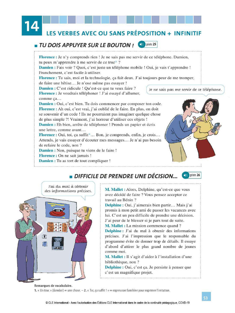Les Verbes Et Ses Prepositions | PDF