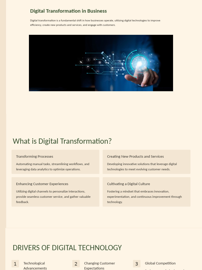 Digital Transformation in Business | PDF | Internet Of Things | Cloud ...