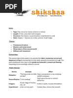 Fog Class 10 English Poem 8 | PDF | Fog | Poetry