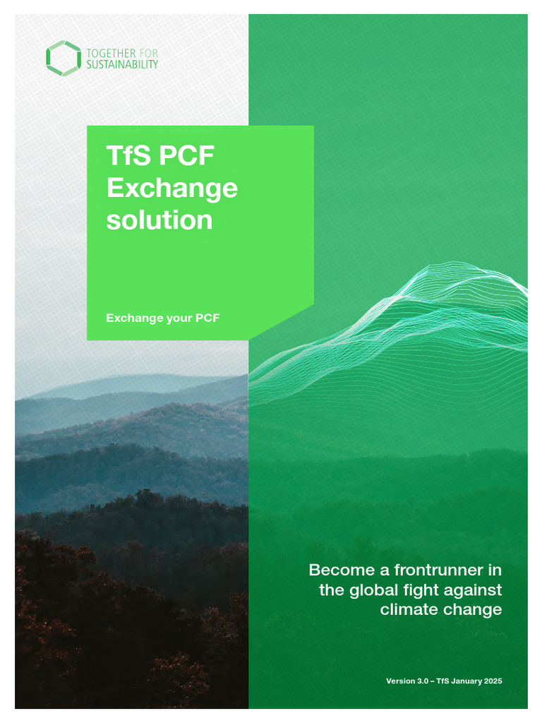 TFS PCF Exchange Solution-Flyer-072024 | PDF | Carbon Footprint ...