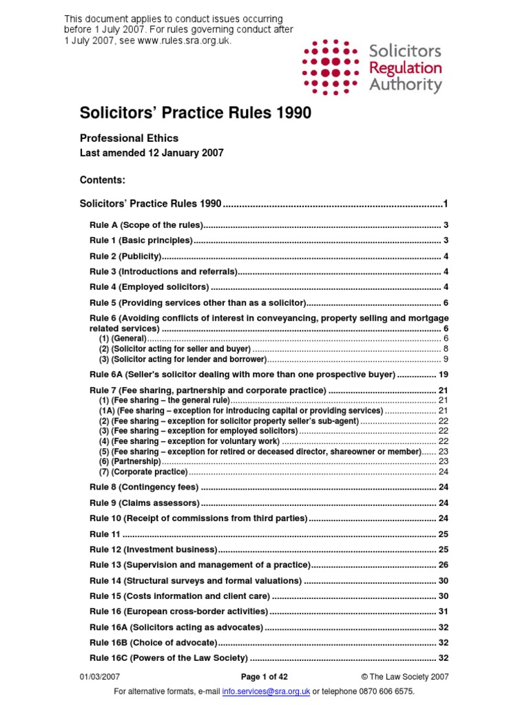 Solicitors Publicity Rules, 1990 (UK) | PDF | Conveyancing | Mortgage Law