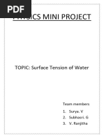 Floating Paper Clip Experiment Explained | PDF | Surface Tension | Water