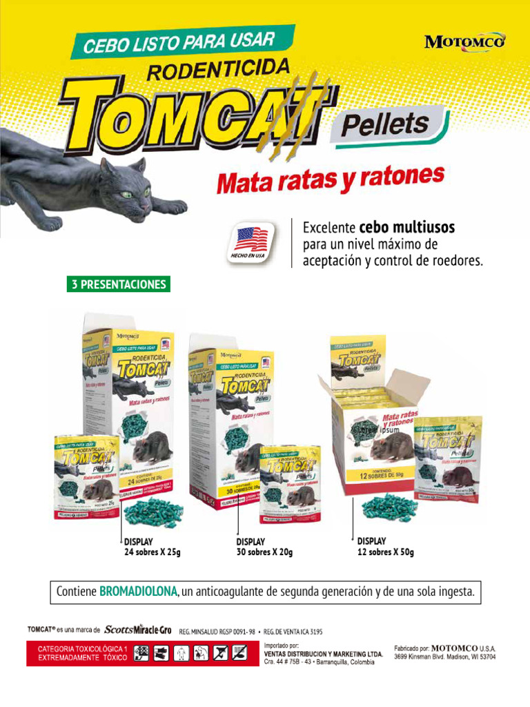Ficha Tecnica - TOMCAT P Y B | PDF