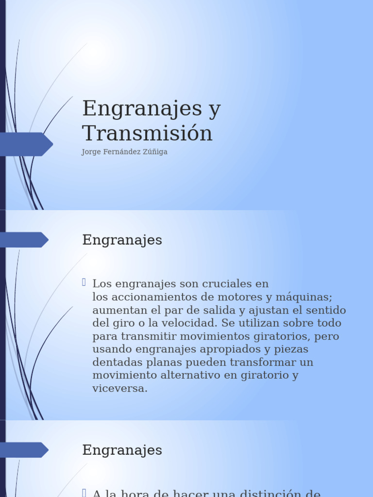 Engranajes y Transmisión | PDF | Eje | Embrague
