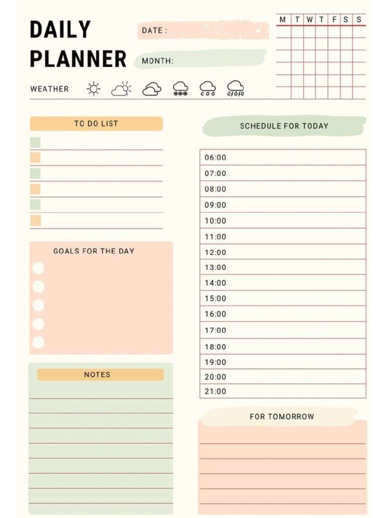 Daily Planner | PDF