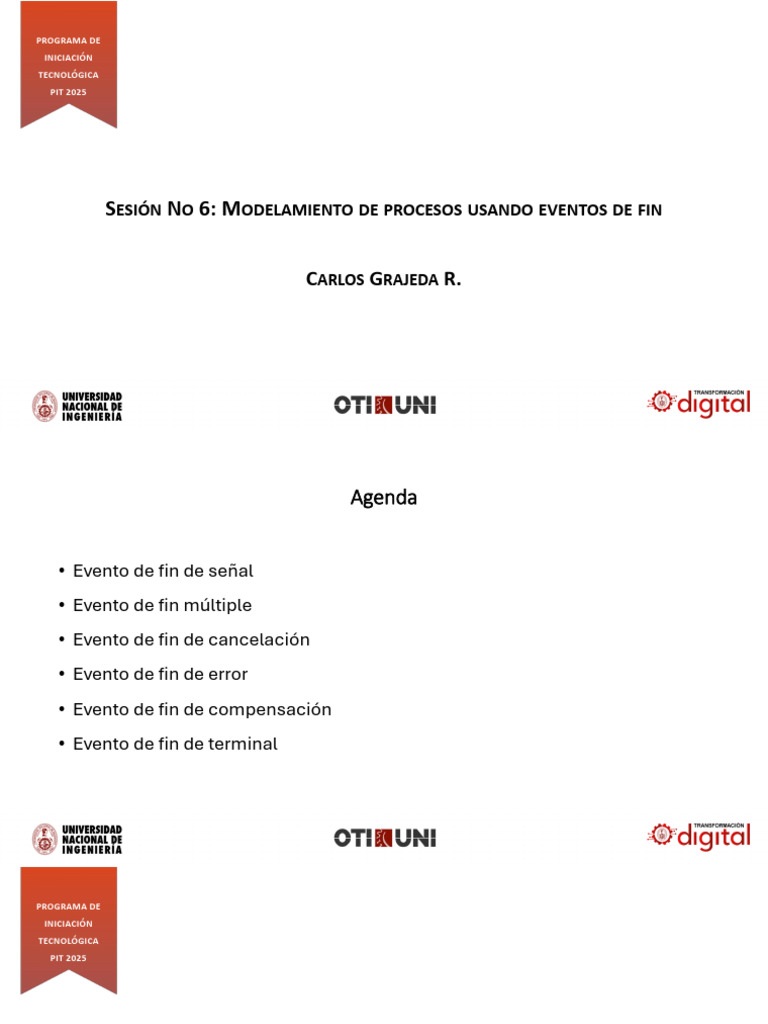 Sesiòn 6 Modelamiento Con Eventos de Fin | PDF | Terminal de computadora | Informática