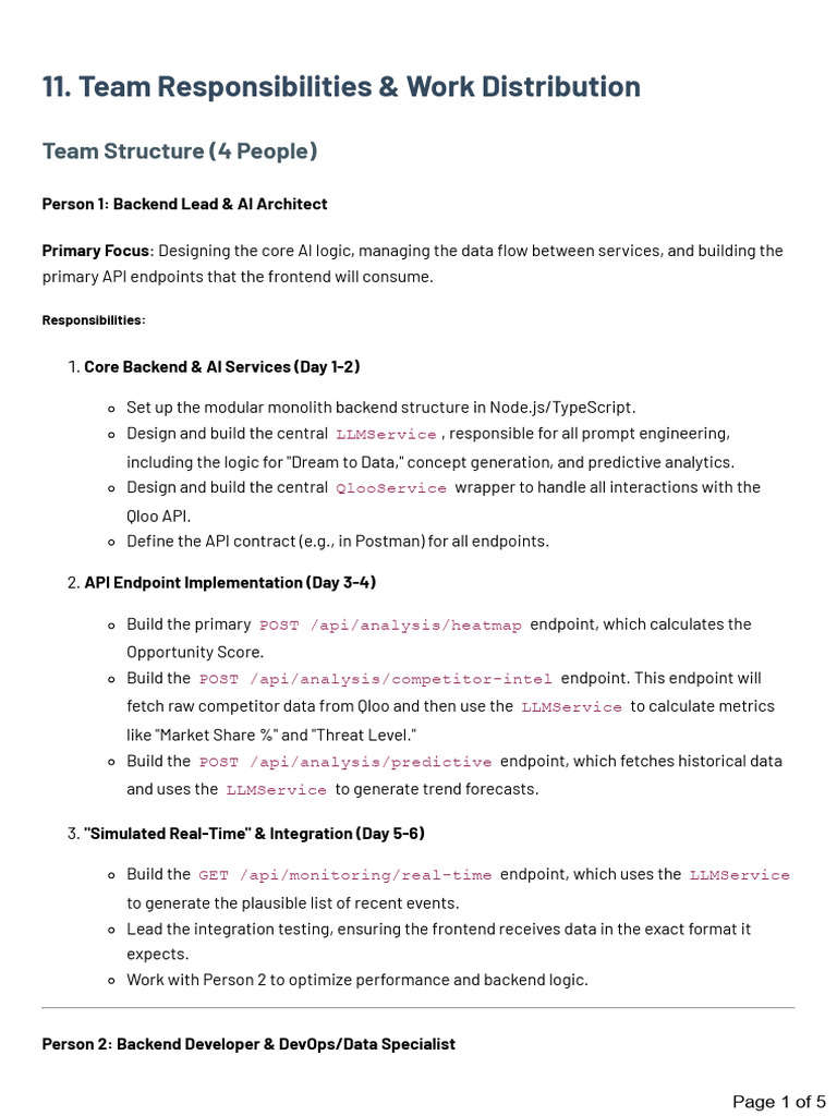 Updated Roles and Responsibilites | PDF | Databases | Artificial ...