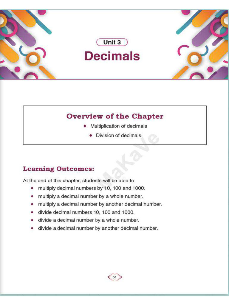 Chapter 3 - Decimals | PDF