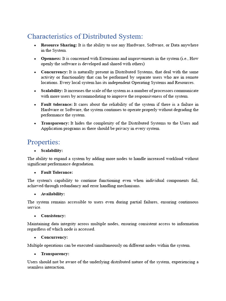 Unit 1 - Distributed System | PDF | Peer To Peer | Replication (Computing)