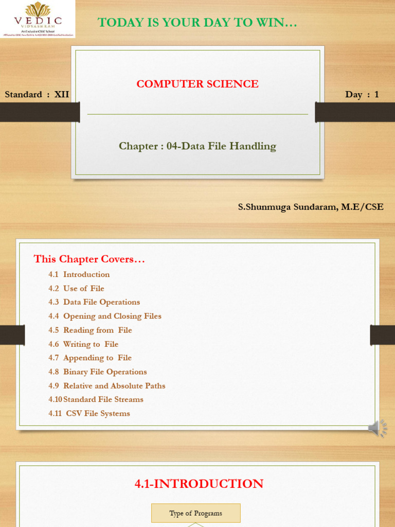 006 Data File Handling CSV P01 | PDF | Computer File | Computer Data Storage