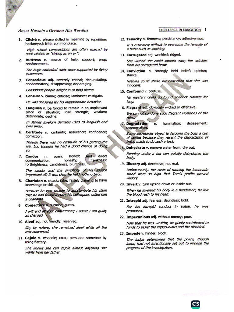 WORD LIST - I (1-500 Words) | PDF