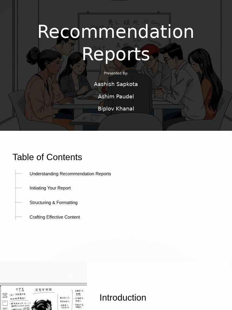 Recommendation Report | PDF | Evaluation | Brainstorming