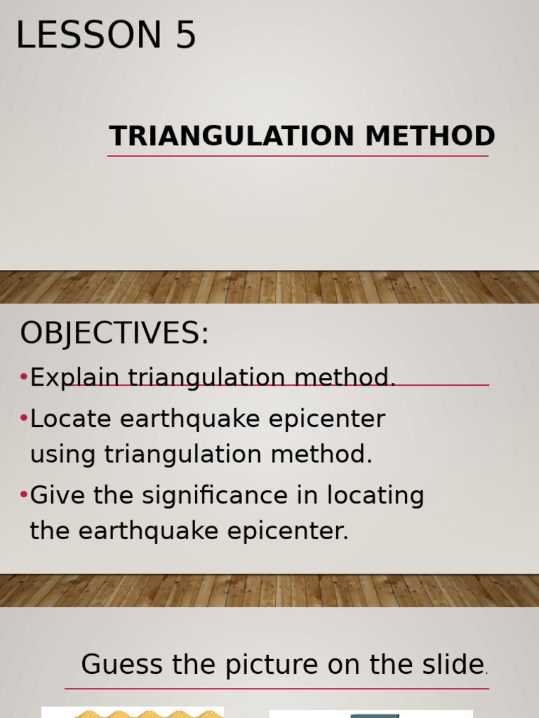 LESSON 5 Triangulation | PDF