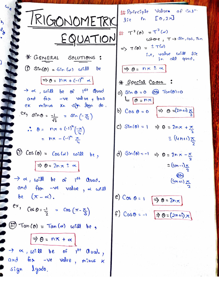 Trigonometry Formula Sheet | PDF | Trigonometry | Mathematical Analysis