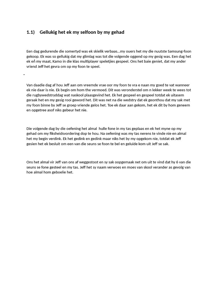 Gellukig Het Ek My Selfoon by My Gehad | PDF