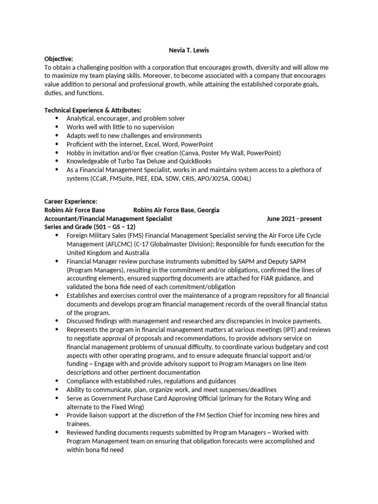 Nevia T. Lewis | PDF | Accounts Payable | Cash