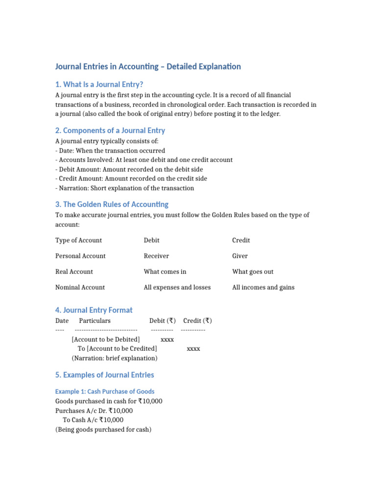 Journal Entries Accounting | PDF